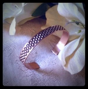 Vintage | Jewelry | Vintage Stamped Copper Cuff Bracelet | Poshmark